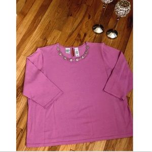 Emma James | Sweaters | Emma James Embellished Sweater 2x | Poshmark